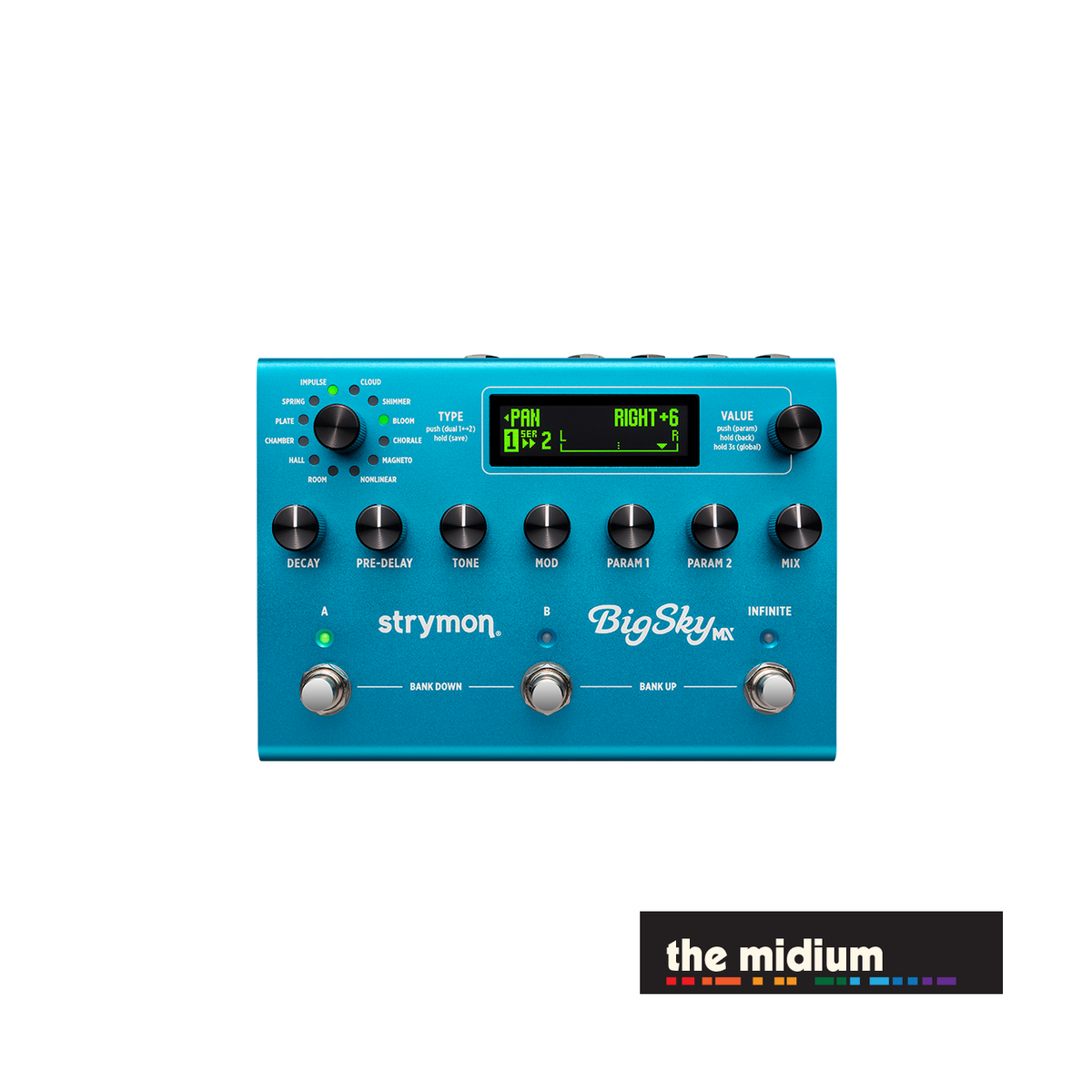 Strymon BIG SKY MX stereo dual-reverb and impulse repsonse pedal | The ...