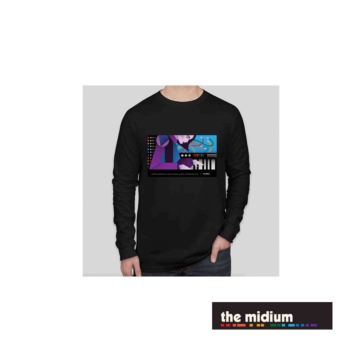The Midium®: BAUHAUS GIRL 001 long sleeve cotton shirt | The Midium